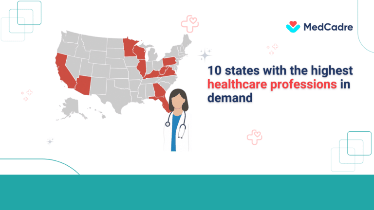 10 States with the highest healthcare professions in demand - MedCadre
